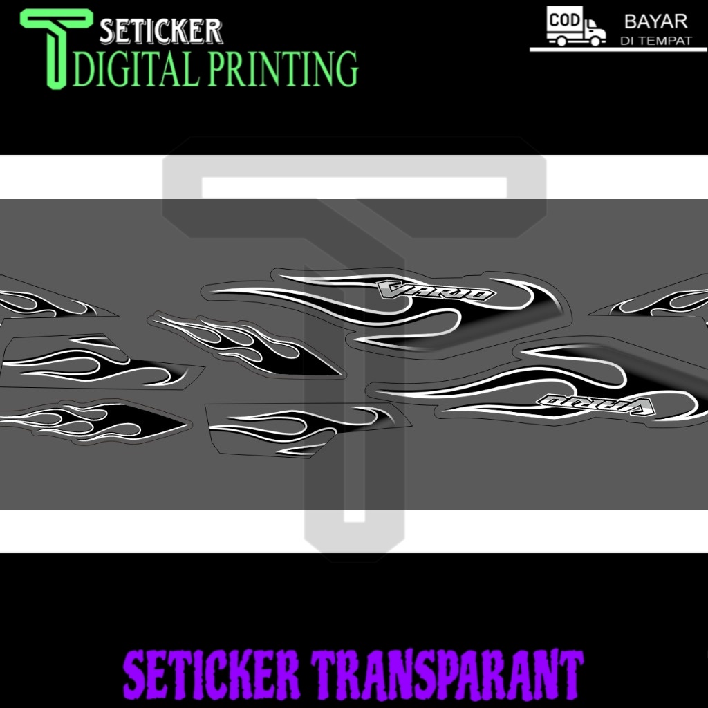 Jual STRIPING TRANSPARAN VARIO LED OLD 2015 -2017 MOTIF API/FLAME ...
