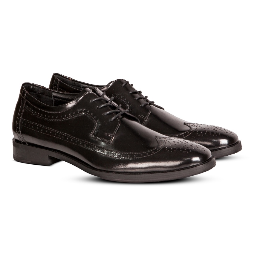Jual Damian Brogues Black - Nappa Milano - Sepatu Kulit Pria | Shopee ...