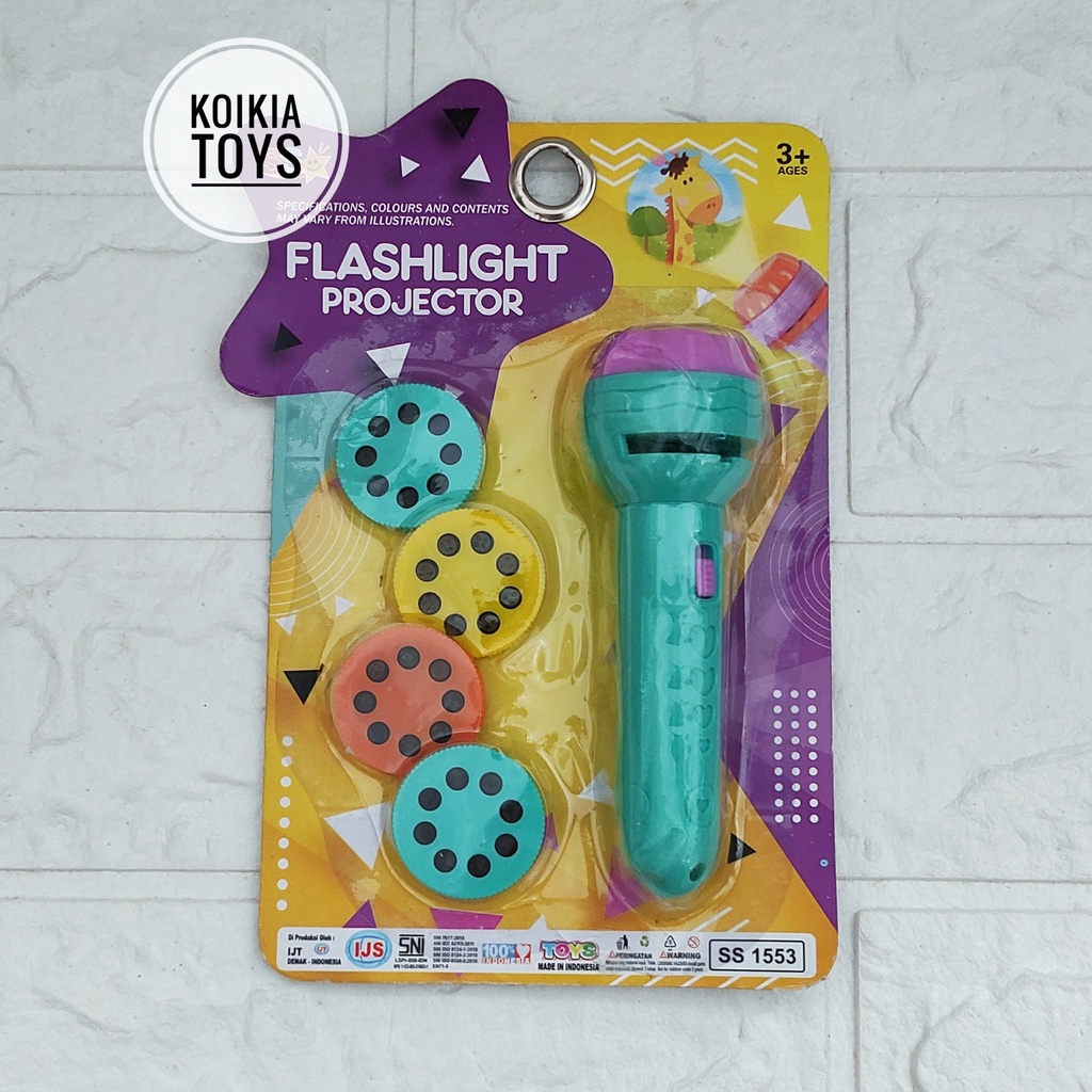 Jual Mainan anak senter gambar proyektor flashlight projector | Shopee ...