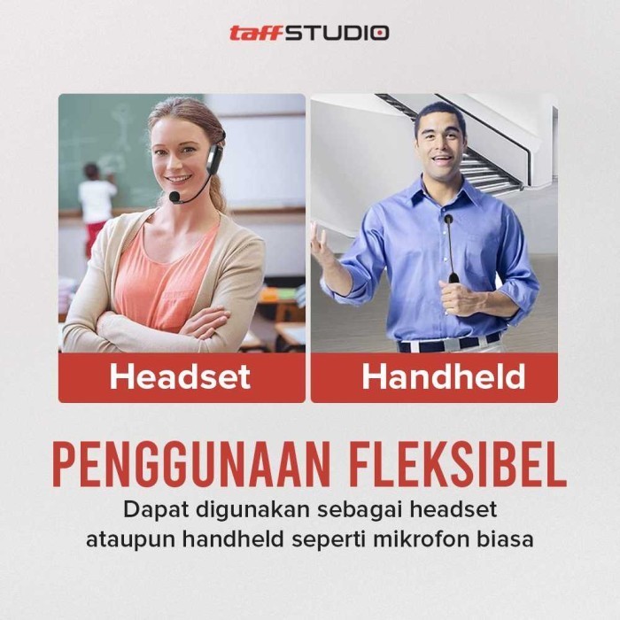 Jual Mic Microphone Tour Guide Mic Tour Leader Bluetooth Wireless Mic ...