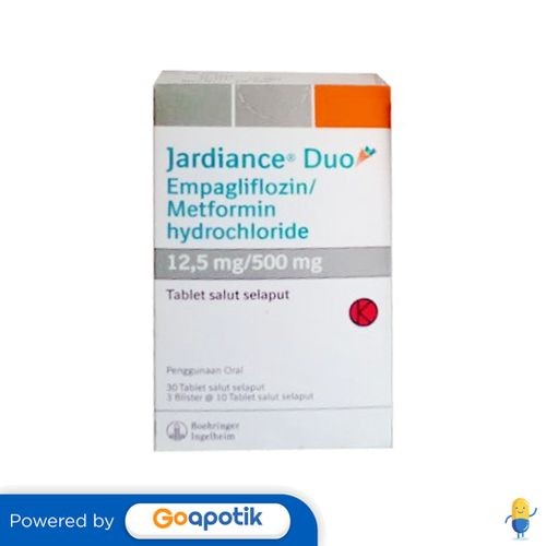 Jual Jardiance Duo 12.5/500 Mg Box 30 Tablet | Shopee Indonesia