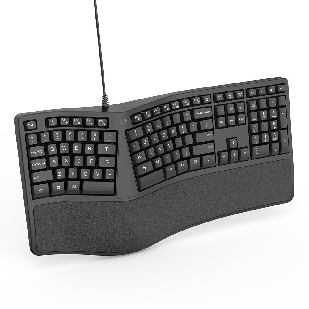 Jual K9 USB Wired Ergonomic Split Keyboard Ergonomic Keyboard with ...