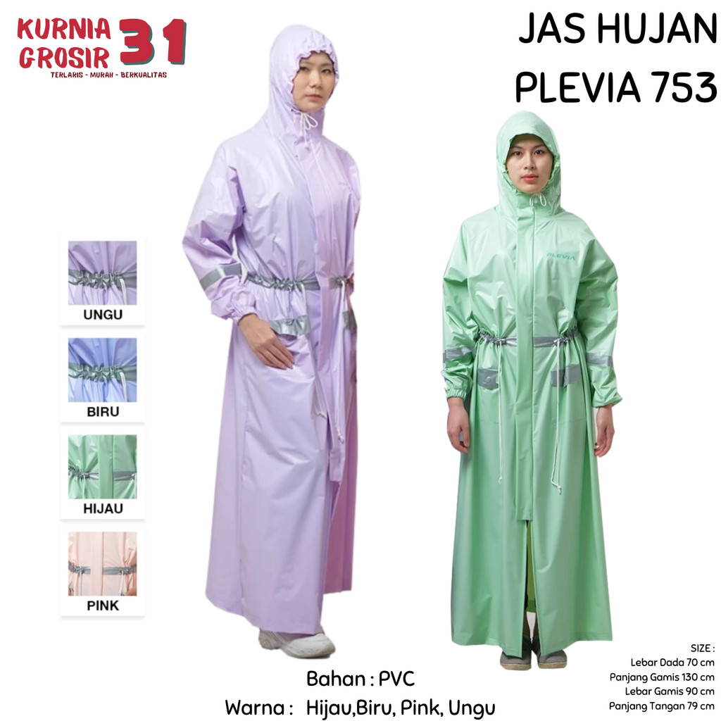 Jual Jas Hujan Gamis Dewasa Model Syari Hijabers 753 Muslimah Jumbo ...