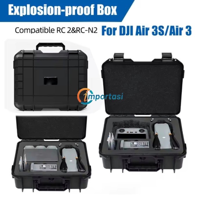 Jual Tas Drone Hard Case DJI AIR 3 / 3S Strorage Bag Box Waterproof ...