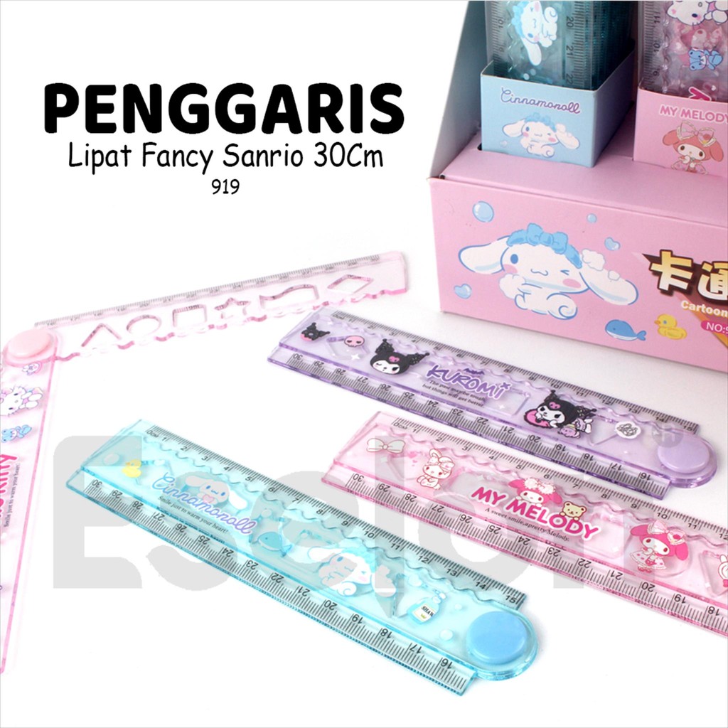 Jual Penggaris LIPAT 30CM Cutedool / Penngaris Lipat 919 Sansfriends ...