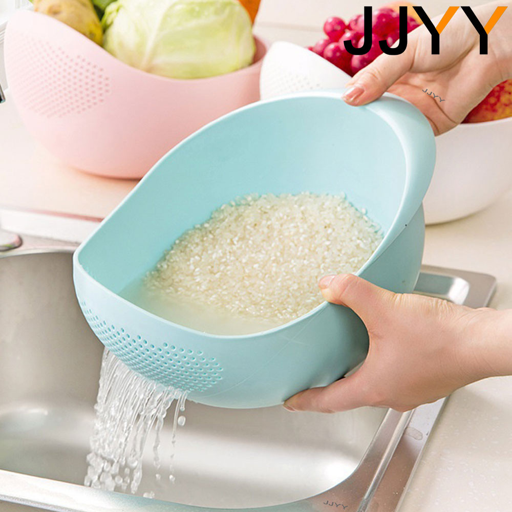 Jual JJYY Rice Sieve Plastic Colander Sieve Rice Washing Filter ...