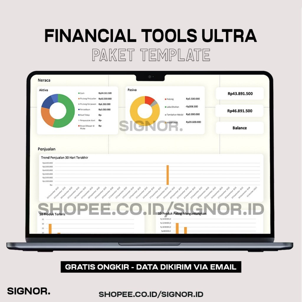 Jual [T8530] Financial Tools Ultra - Template Aplikasi Google Sheet ...