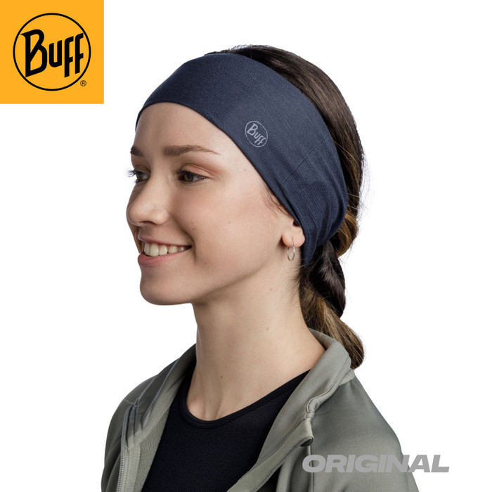 Jual Buff Original Coolnet UV Wide Headband Solid Night Blue | Shopee Indonesia