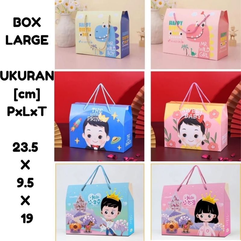 Jual BOX DINO LARGE KOTAK SOUVENIR SNACK GIFT BIRTHDAY BINGKISAN ULTAH ...