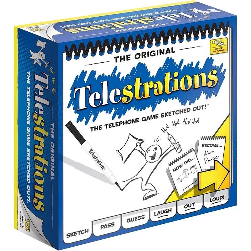 Jual Telestrations Board Game: Hilarious Family Fun Game for All Ages ...