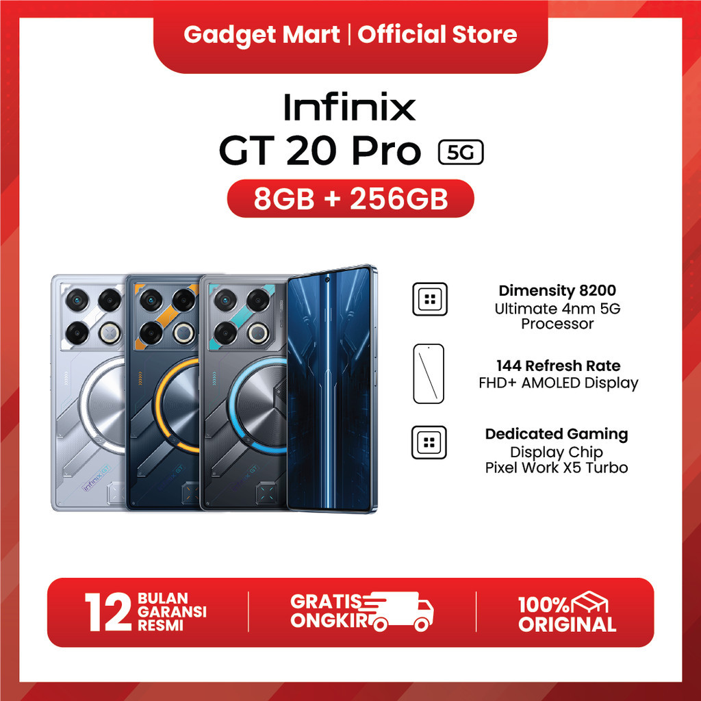 Jual Infinix GT 20 Pro 5G 8/256GB - Garansi Resmi | Shopee Indonesia