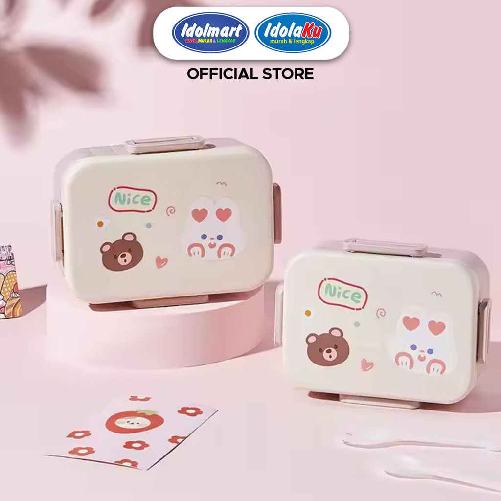 Jual IDOLMART Lunch Box Cute Cartoon Kotak Makan Karakter Lucu untuk ...