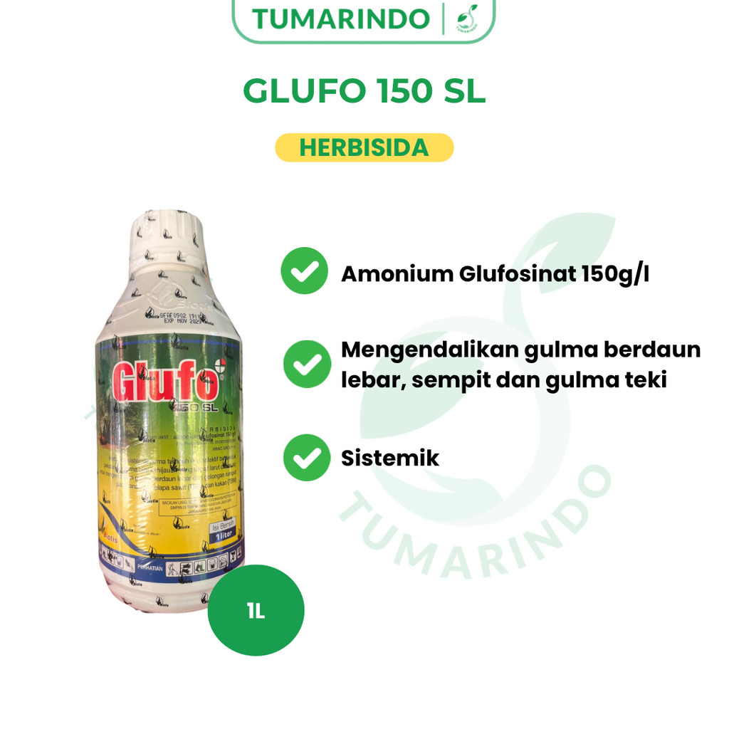 Jual Glufo 150 Sl 1 Liter Herbisida Amonium Glufosinat Mengendalikan Gulma | Shopee Indonesia