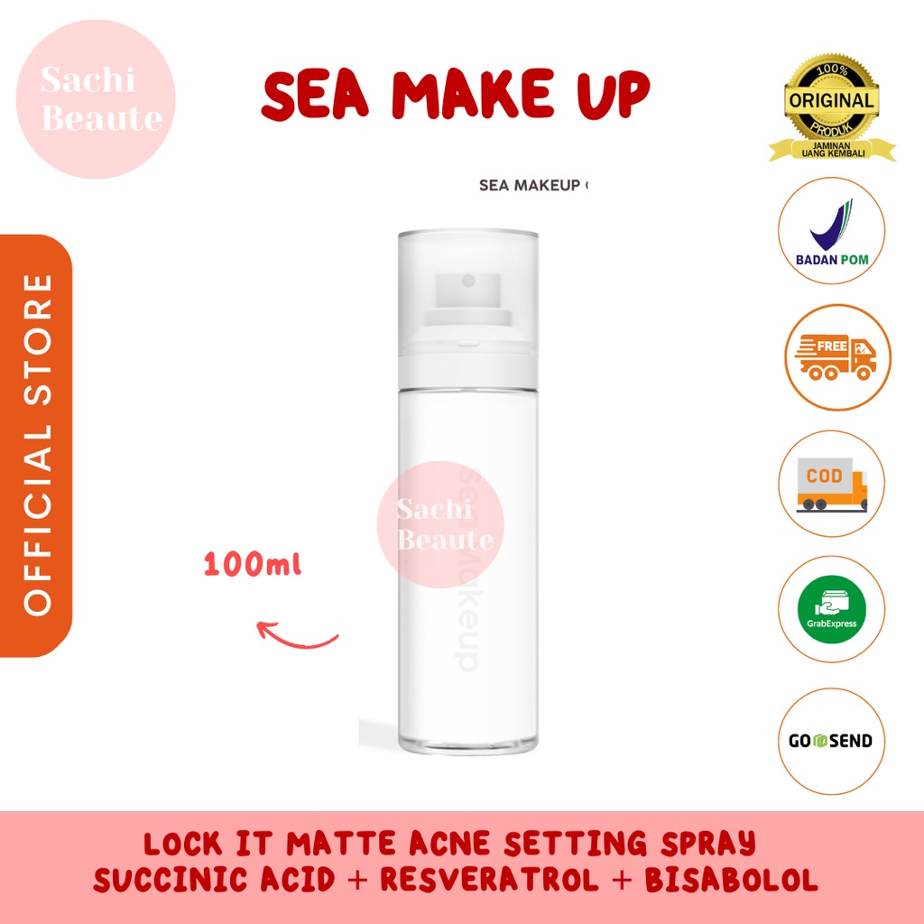 Jual Sea Makeup Make Up Lock It Matte Acne Setting Spray Membantu ...