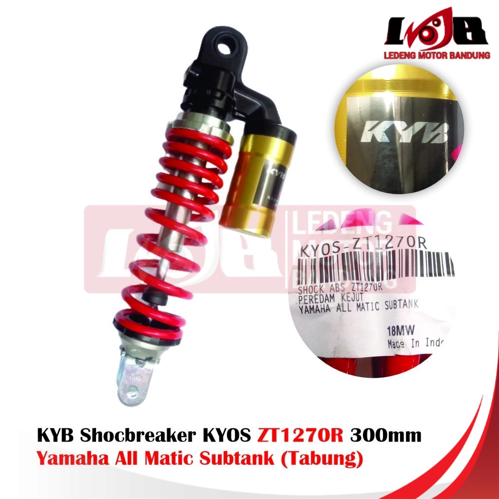 Jual KYB Zeto Shockbreaker Tabung KYOS ZT1270R Yamaha All Matic 300mm | Shopee Indonesia