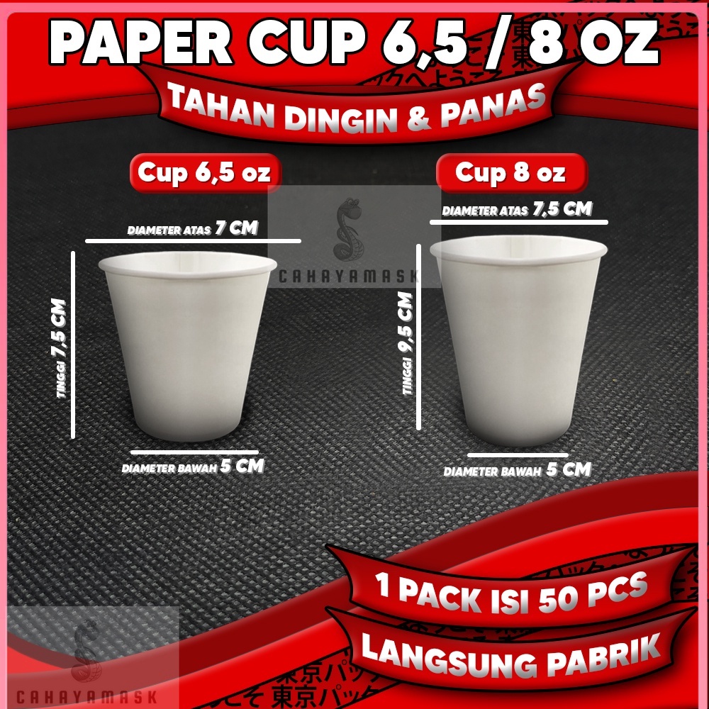 Jual Hot Paper Cup/ Gelas Kertas Minuman Panas / PREMIUM 50pcs | Shopee Indonesia