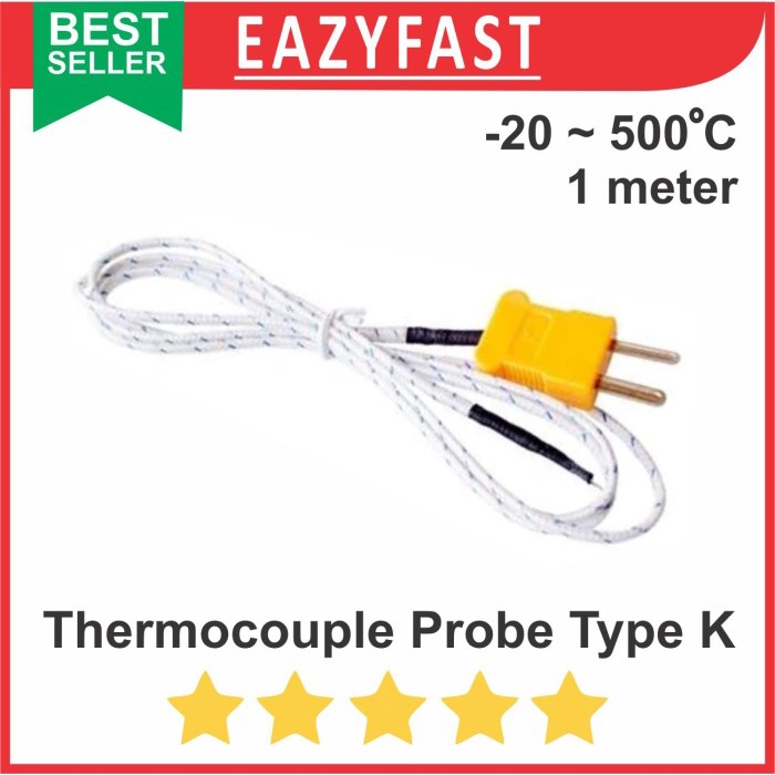 Jual Probe Sensor Suhu Thermocouple Type K TP-01 Thermometer ...