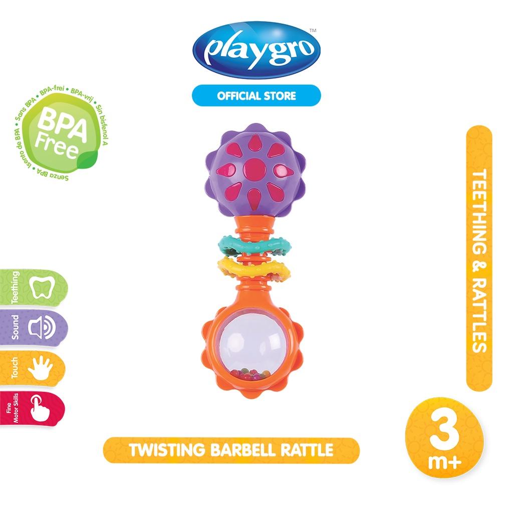 Jual Playgro Baby Twisting Barbel Rattle - Mainan Gigit Anak Bayi ...