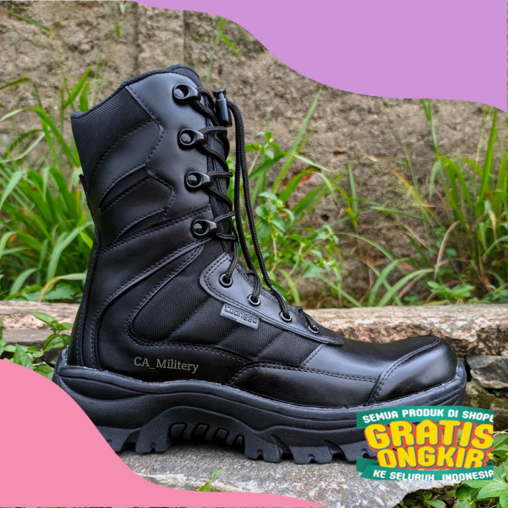 Jual Sepatu pdl tni polri tactical safety boots ujung besi satpam ...
