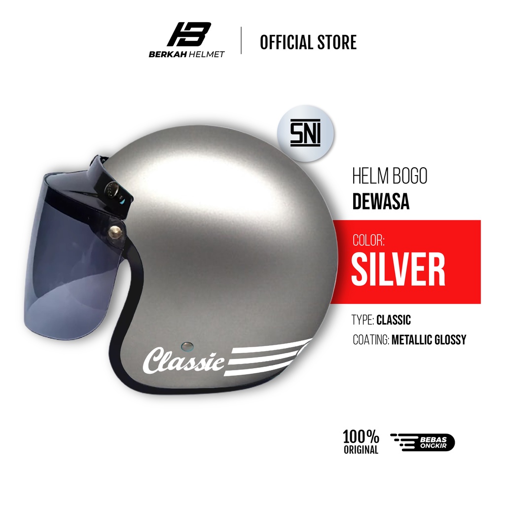 Jual HELM BOGO DEWASA PRIA WANITA HIJAB RETRO CLASSIC HALF FACE VESPA ...