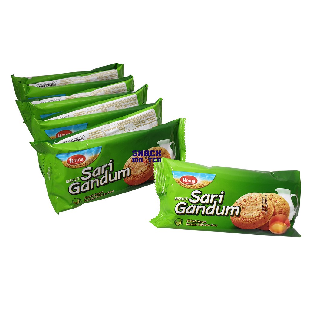 Jual Roma Biskuit Sari Gandum Renceng - Netto 10 bks x 39 gr. | Shopee ...