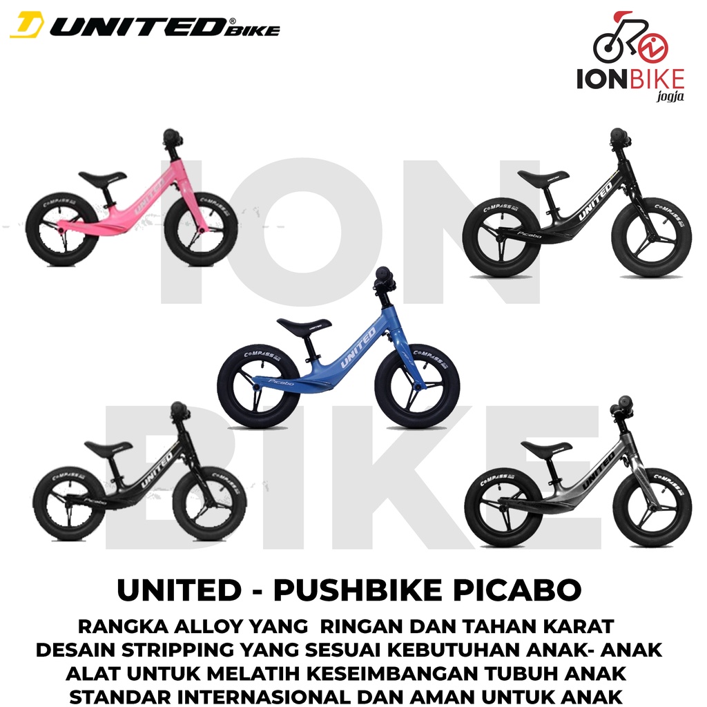 Jual Push Bike United Picabo Air Magnesium Balance Bike Pushbike Sepeda ...