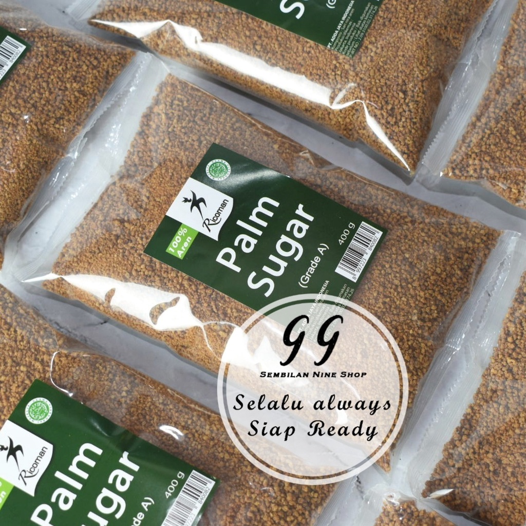 Jual Ricoman PALM SUGAR 400 Gram Gula Aren Bubuk Powder Gula Merah ...