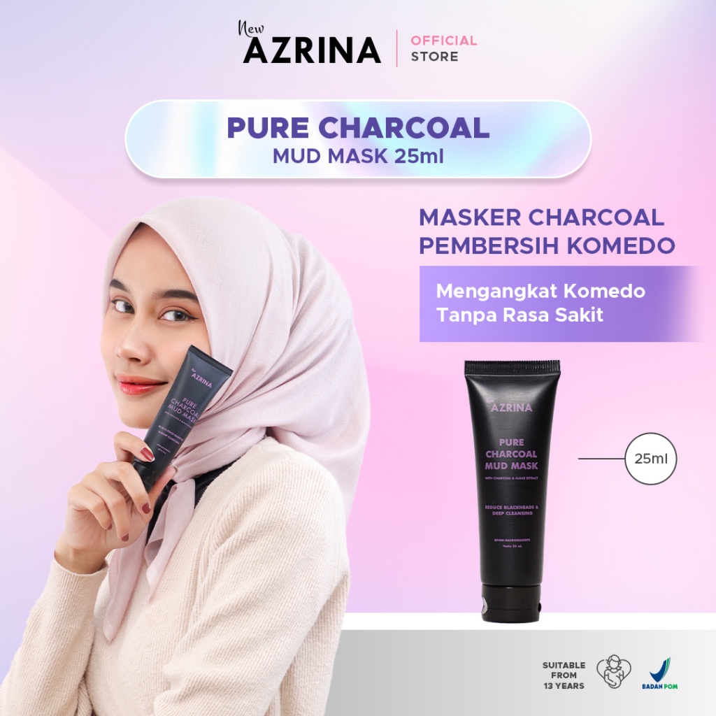 Jual Cleora Pure Charcoal Mud Mask 25ml Azrina - Masker Wajah ...