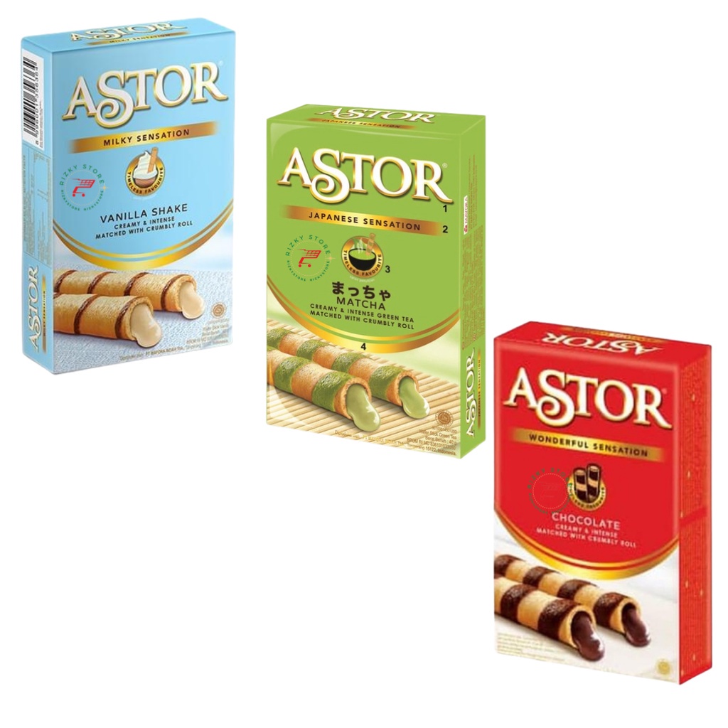 Jual Astor Wafer Stick Cokelat kotak 40 Gram @RIZKYSTORE# | Shopee ...
