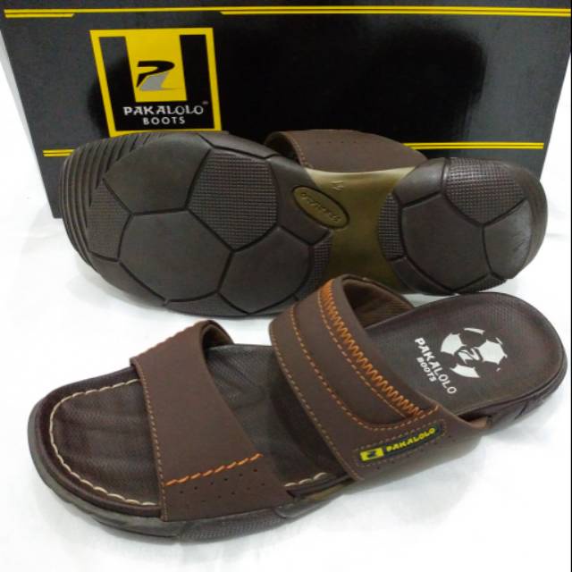 Jual Sandal Pakalolo kulit N2353 original slop dan jepit - sendal pria ...