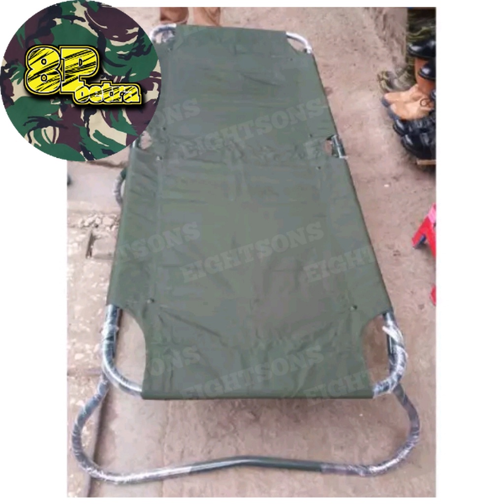 Jual Promo Velbed Besi Lipat Dua Model Lama Asli Jatah TNI Murah ...