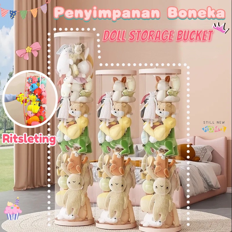 Jual Doll Houses Doll Storage Bucket Transparan Tabung Storage ...