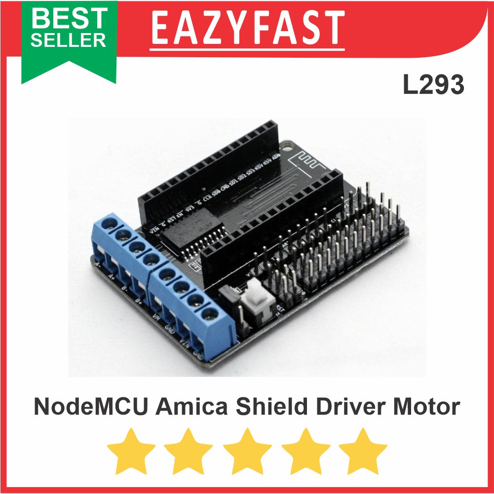 Jual NodeMCU Shield Driver Motor DC L293 L293 ESP8266 Amica Doit Wifi ...