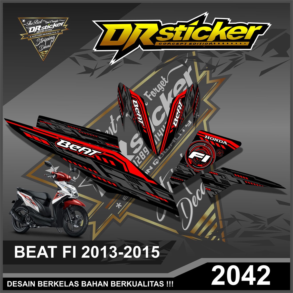 Jual 2042 Striping Semi Full Sticker Sticker Beat Fi 2013-2015 Variasi ...