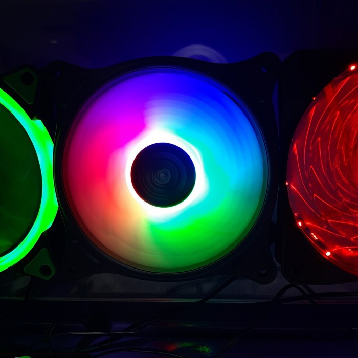 Jual Fan casing Cooling casing 12cm PC COOLER FX-120-3 RGB | Shopee ...