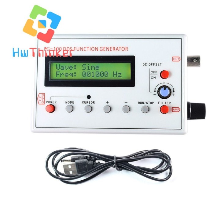 Jual DDS Function Generator FG-100 FG100 Sine Rectangle Triangle and ...