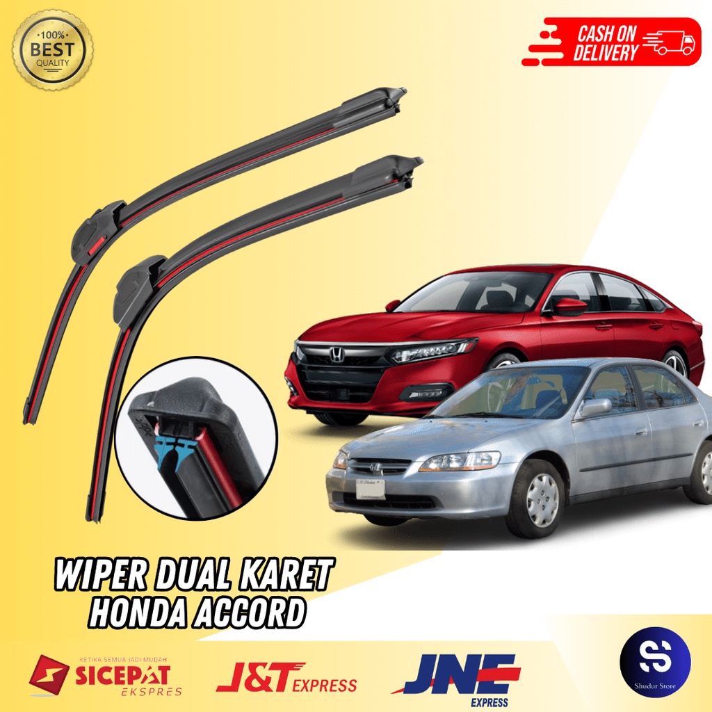 Jual Wiper Dual Karet Double Karet Honda Accord Wiper Model Karet