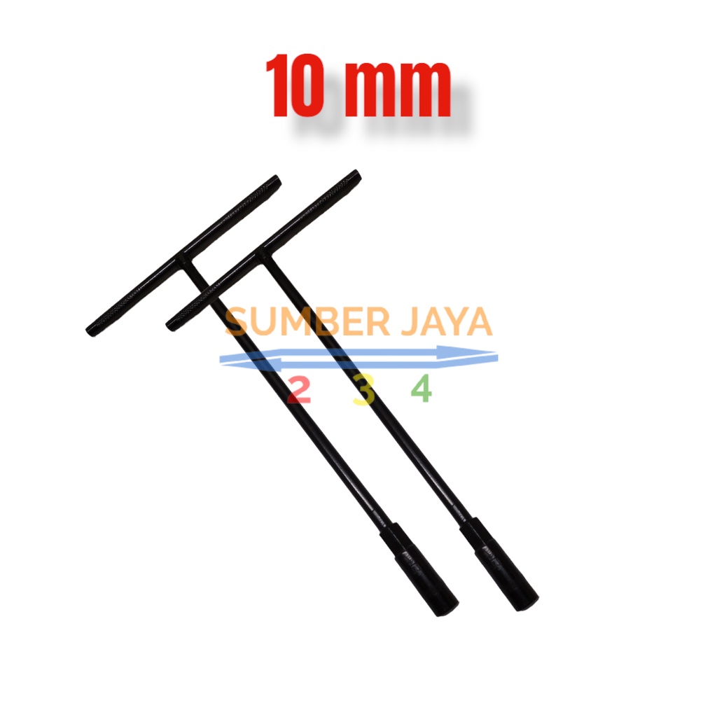 Jual Kunci Sok T Hitam 8 10 12 14 / Kunci Shock T / T Type Wrench / T Shock | Shopee Indonesia