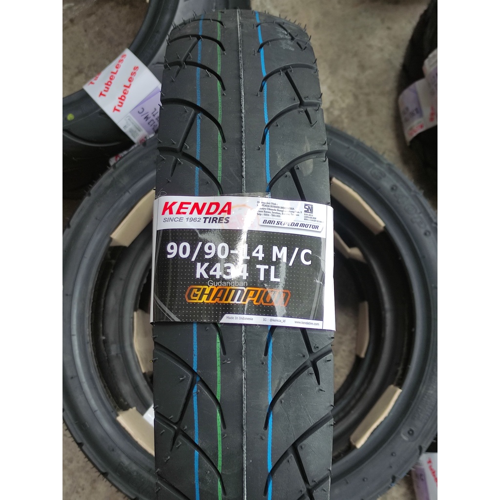 Jual KENDA K434 90 90 14 Ban luar Tubeless Motor Matic Mio Beat vario scoopy ring 14 FREE PENTIL ...