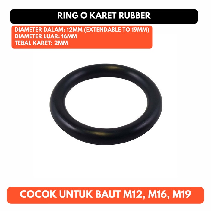 Jual Ring O Luar 16MM Tebal 2MM Seal Karet ORing Rubber O-Ring Sil Part Air | Shopee Indonesia