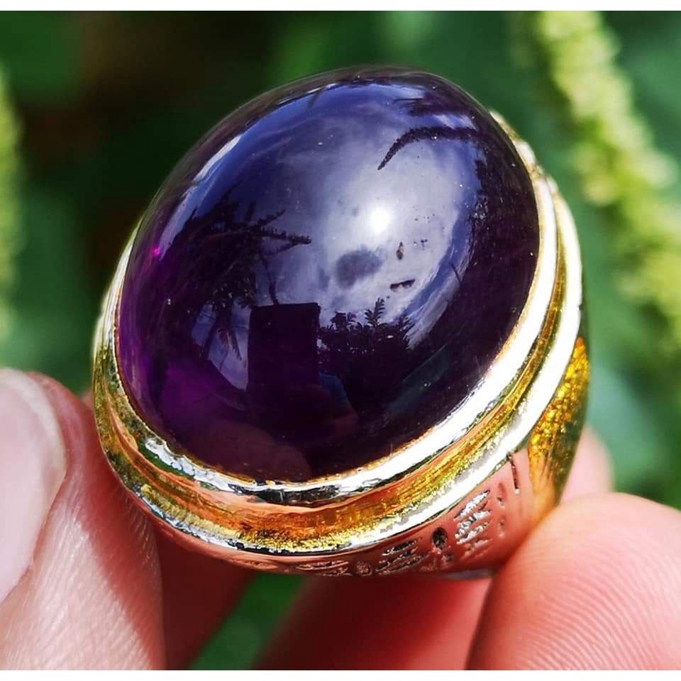 Jual Cincin Batu Akik Kecubung Asihan Natural Jumbo Elegant Natural ...