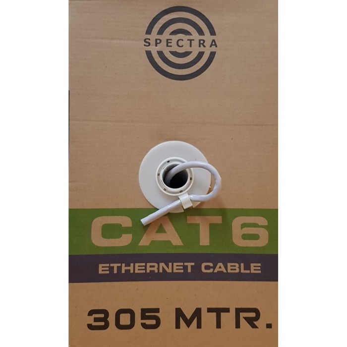Jual Kabel Lan Spectra UTP Cat 6 Cat6 1 roll 305 M Kabel Internet Abu ...