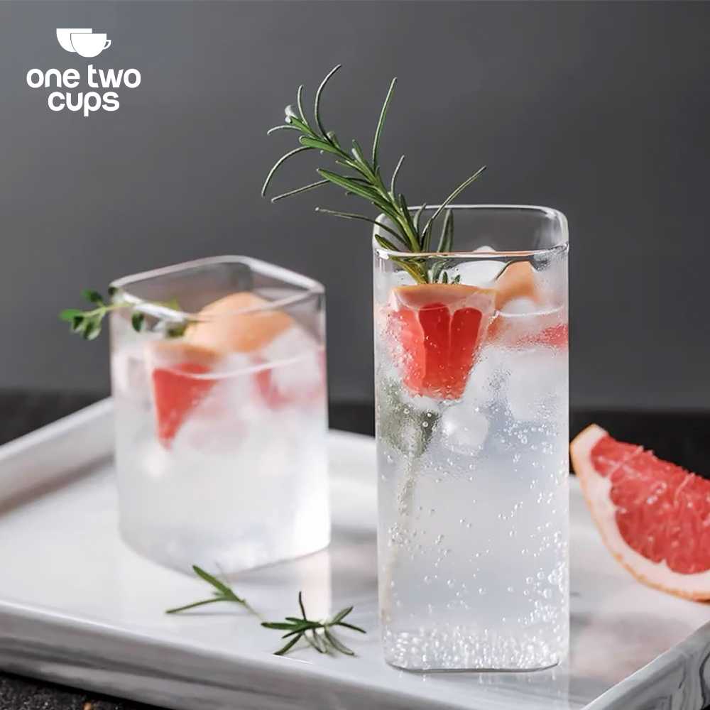 Jual Primal One Two Cups Gelas Kaca Kotak Juice Aesthetic Square Glass 470ml - LT5 | Shopee ...