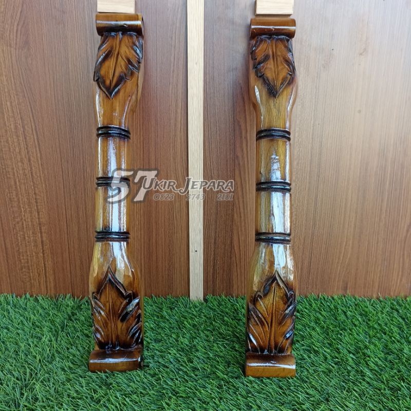 Jual ( Melengkung 7 ) Handel, handle, tarikan, gagang, jati, ukir ...