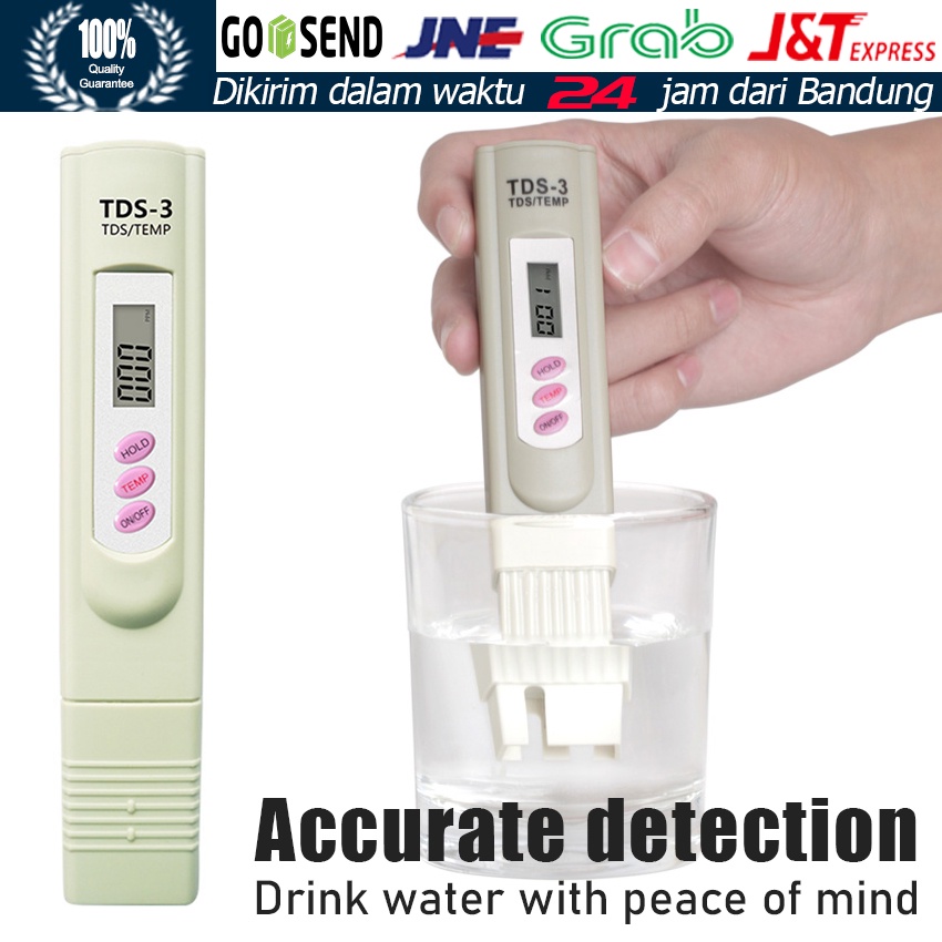 Jual TDS Meter EC TDS-3 / TDS3 Pena Pengukur 3-in-1 / Kualitas Air ...