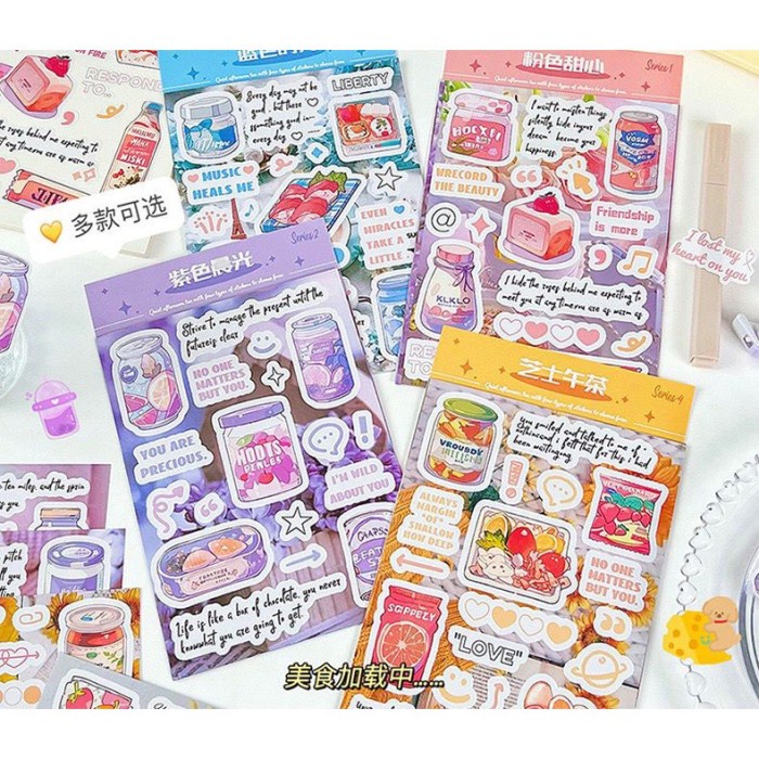 Jual Sticker Dekorasi Journal Scrapbook DIY Anti Air Daily Life Theme ...