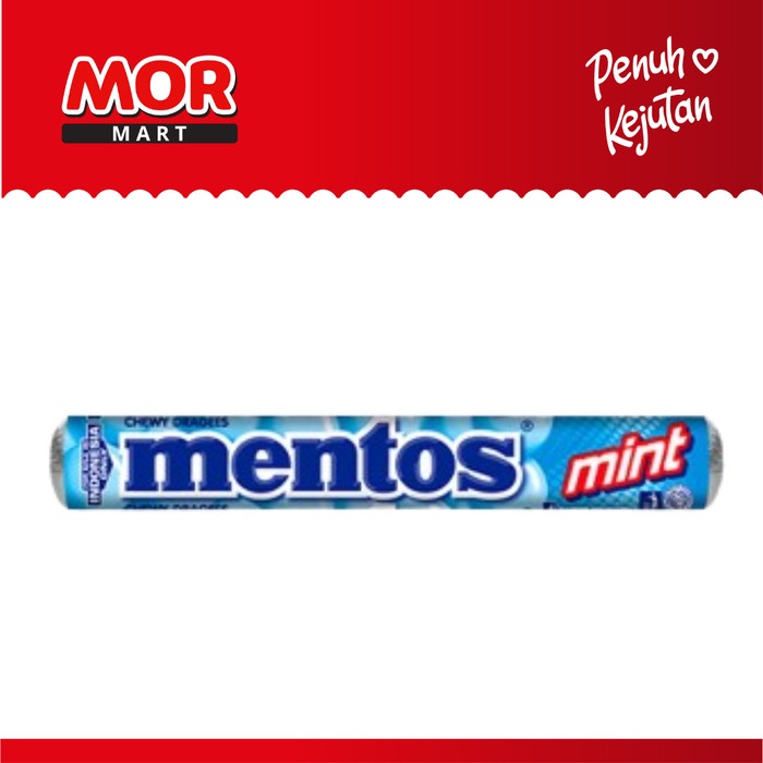 Jual MENTOS Chewy Roll Mint 37g | Shopee Indonesia