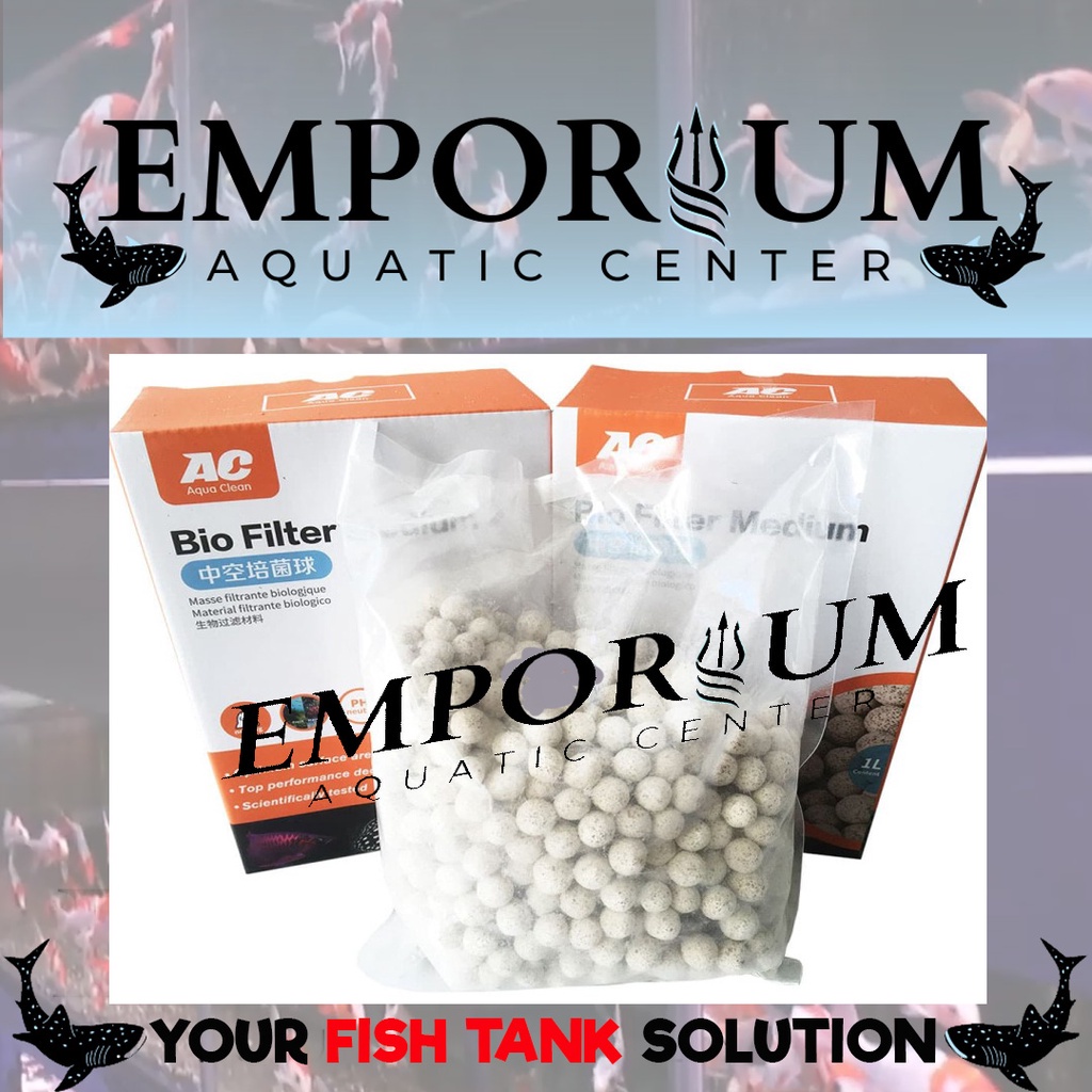 Jual AQUA CLEAN HOLLOW BIO BEAD 5Liter, bio filter medium, MEDIA ...