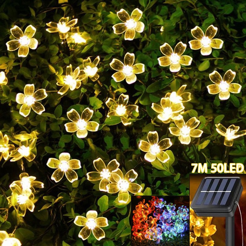 Jual 7M/50 Lampu String Surya LED/Lampu String Surya bunga-bunga/Lampu ...