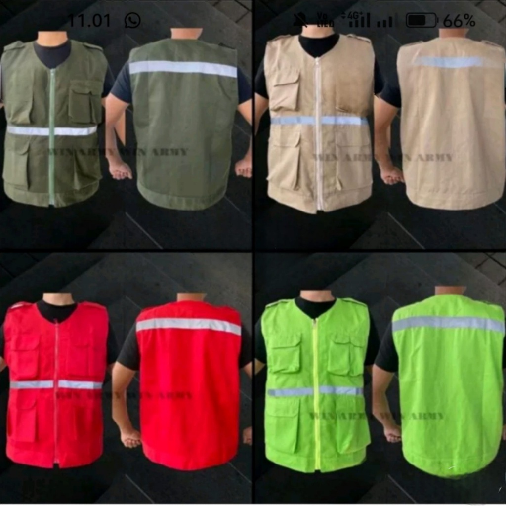 Jual rompi safety / rompi proyek/rompi tambang/rompi K3 | Shopee Indonesia